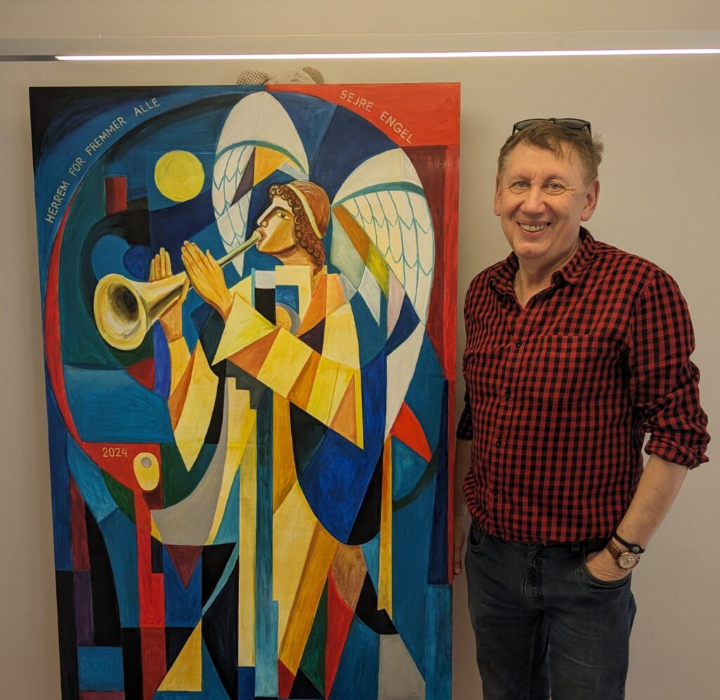 Ukrainsk maler skænker maleri til Hammel Kirke - Byens Nyt